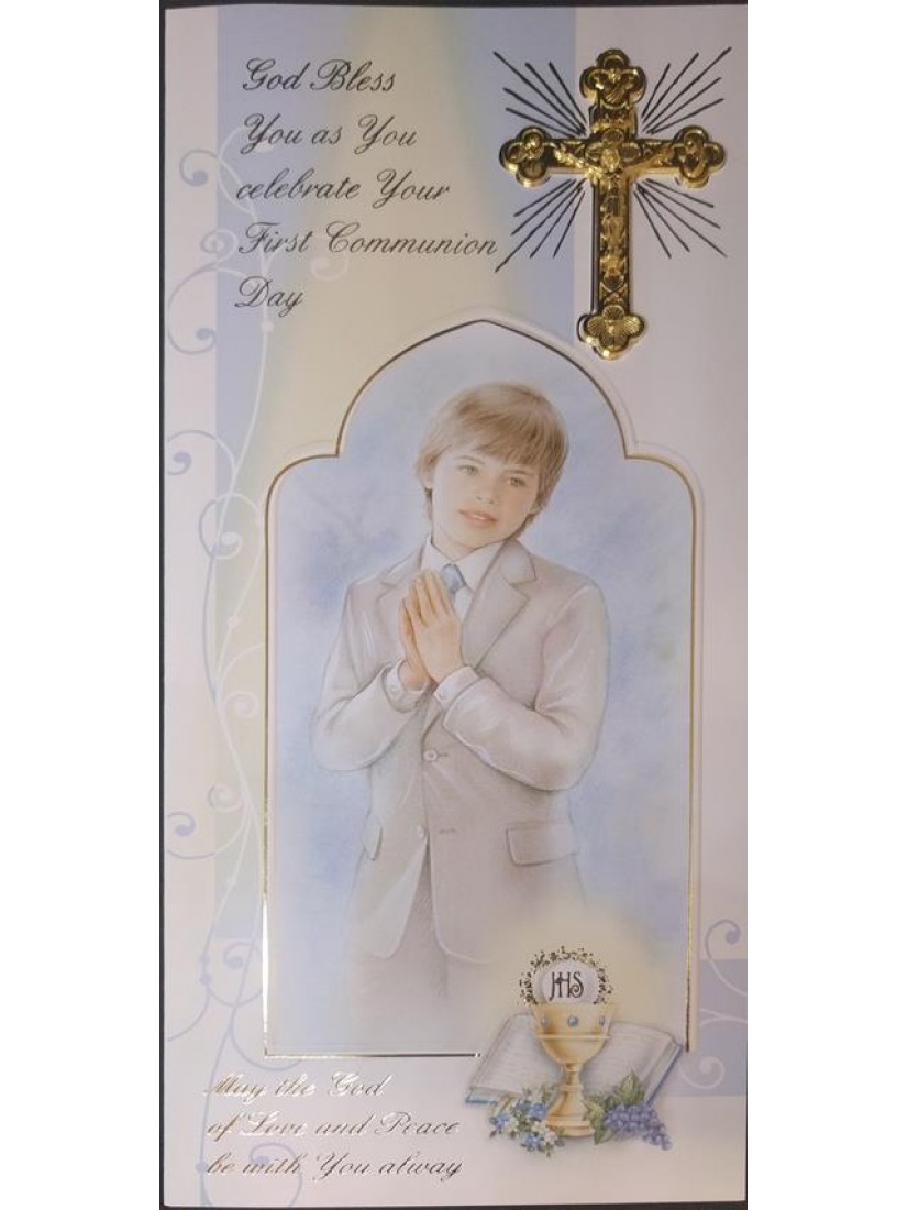 A Wonderful Boxed Communion Card Boy from our range of Holy Communion Cards