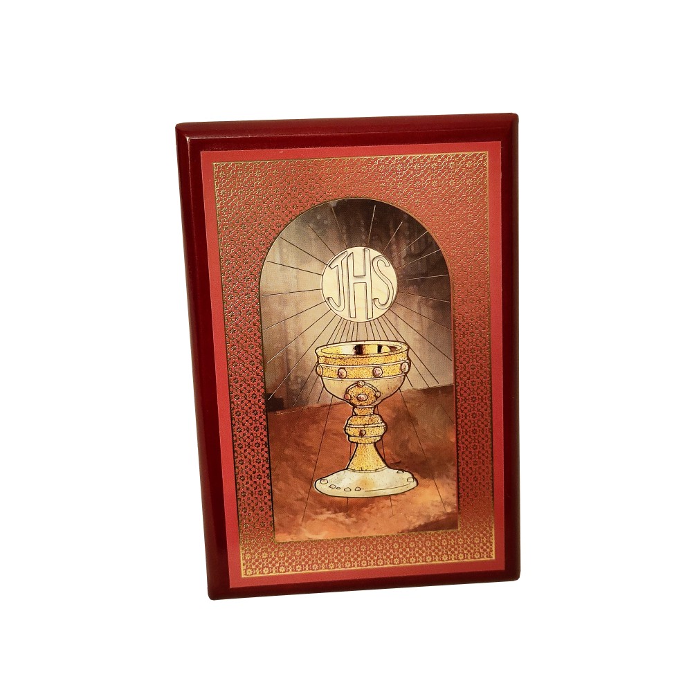 An Amazing Wooden Plaque with Chalice Motif from our range of Holy ...