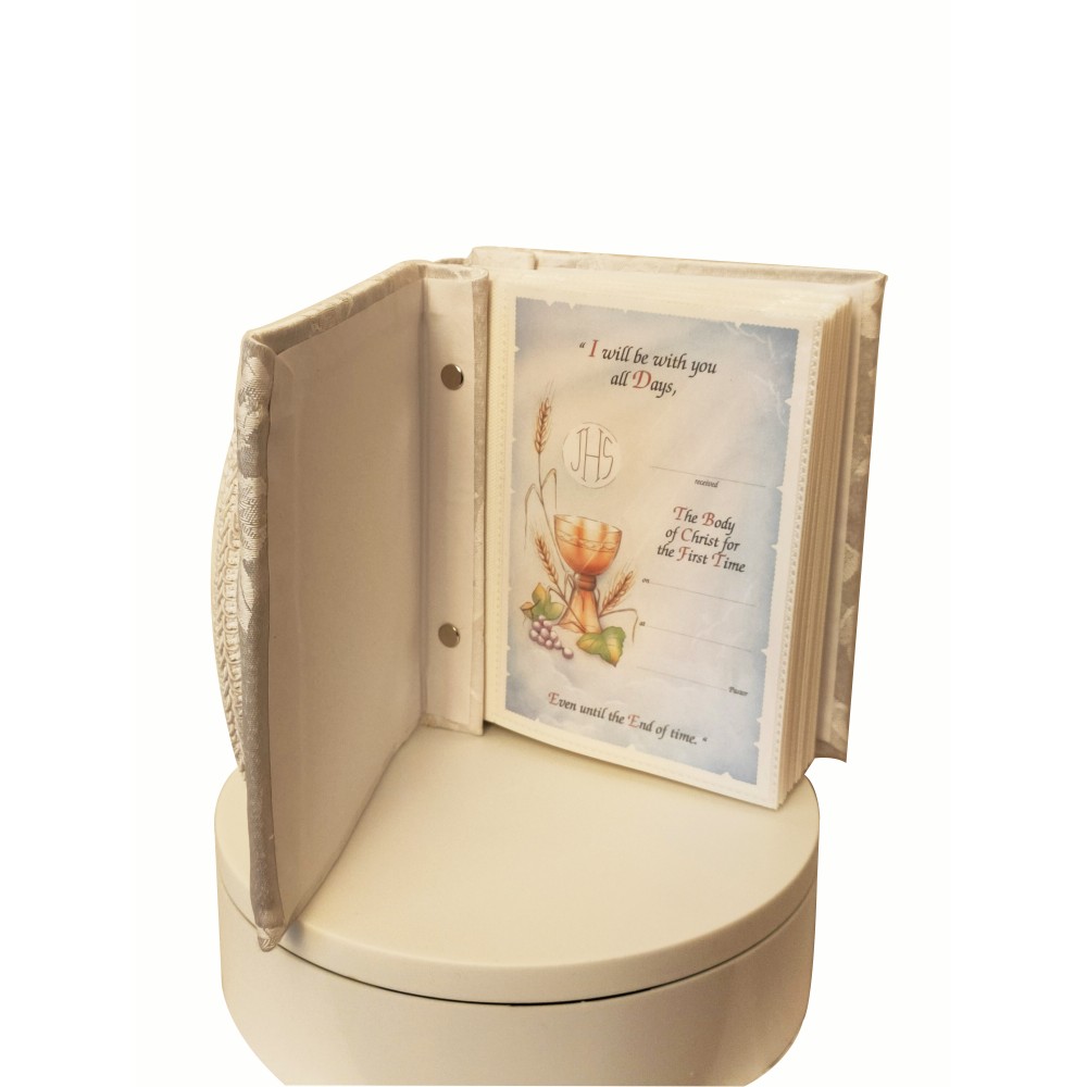 A Beautiful Embroidered Covered Photo Album with Front Oval Photo Frame ...