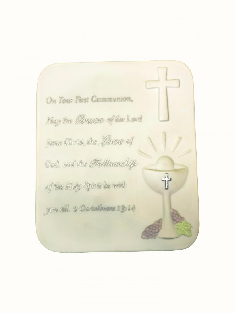 A Popular White Porcelain Bisque Plaque from our range of Holy ...