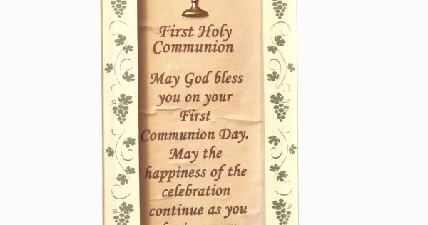 A Beautiful Free Standing Glass Frame for Holy Communion from our range ...