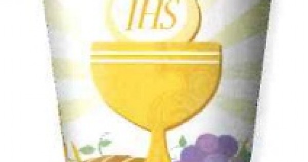 A Wonderful 8 - 9oz/266ml Paper Cups for First Holy Communion from our ...